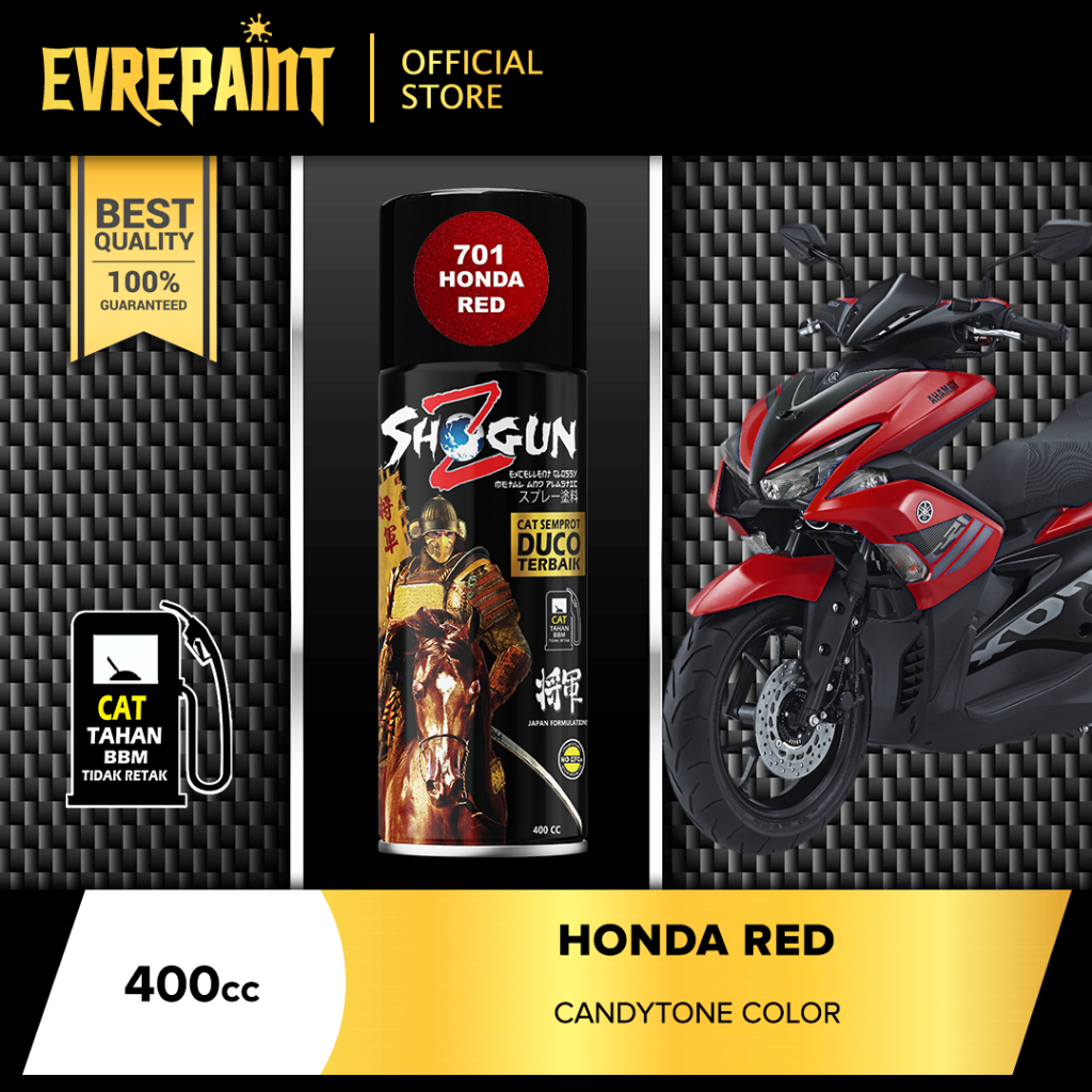 Jual Cat Pilok Pilok Shogun Z Cat Semprot Duco Merah Candy Honda Red ...