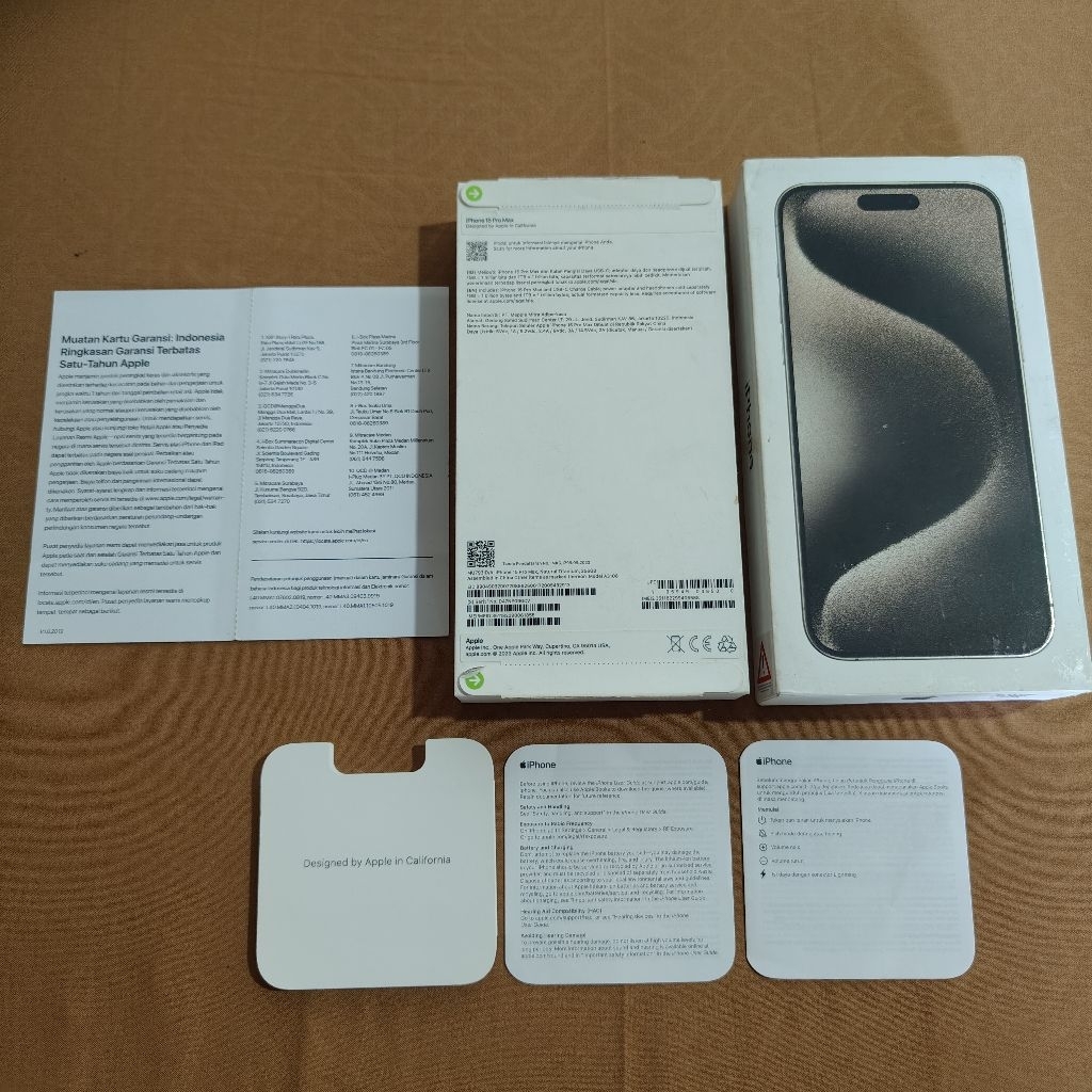 Jual Dus Box iPhone 15 PRO MAX 256GB Natural Titanium iBox Original ...