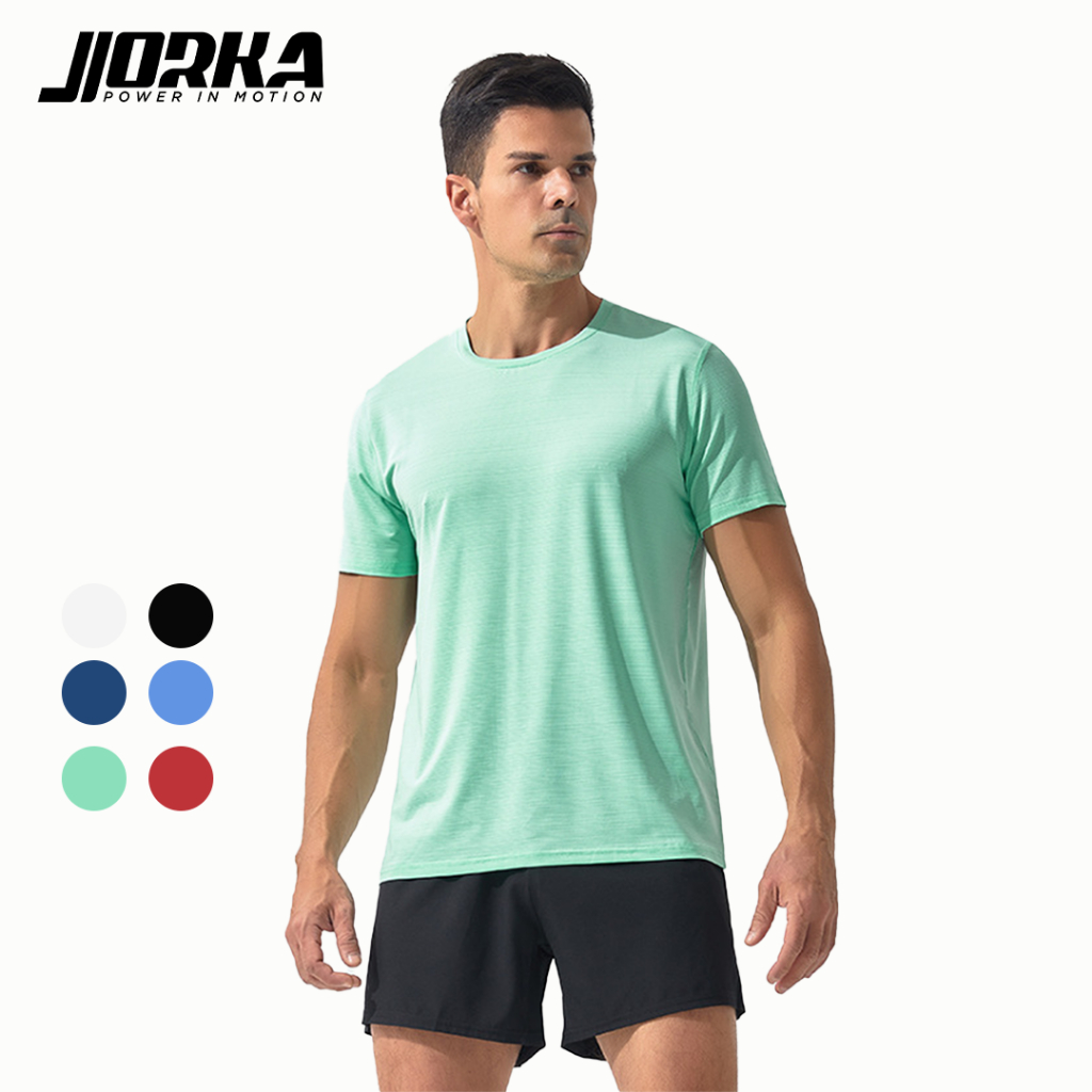 Jual Jorka T-Shirt Kaos Olahraga Pria Gym Running Quick Dry Atasan Baju ...