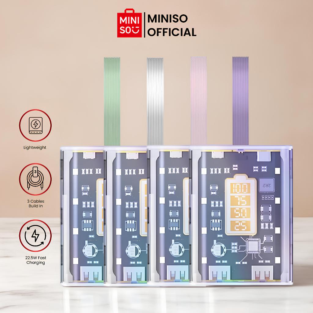 Jual Miniso Powerbank Mini 22.5W 10000mAh Fast Charging Power Bank Dual ...