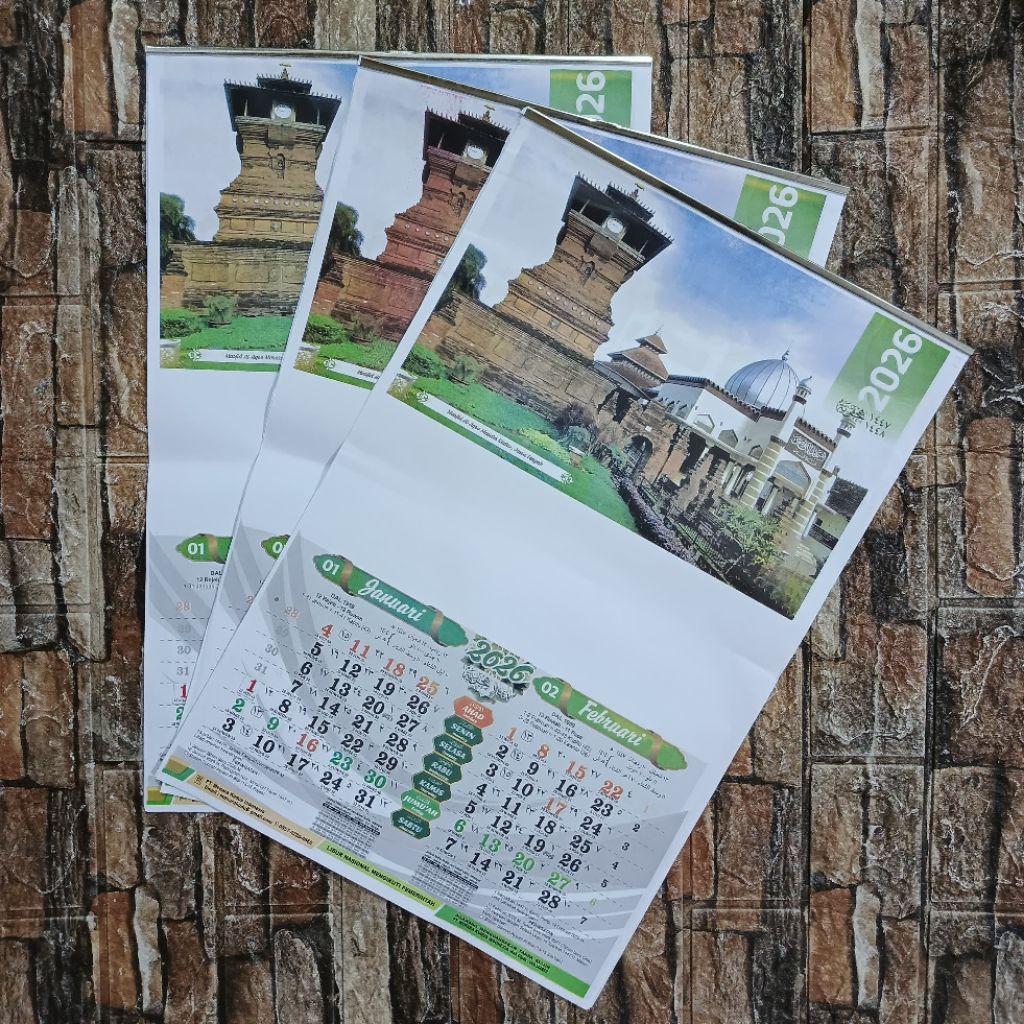 Jual Almanak Kalender Dinding Hijriyah Mesjid Kudus Tahun 2026 Kalender ...