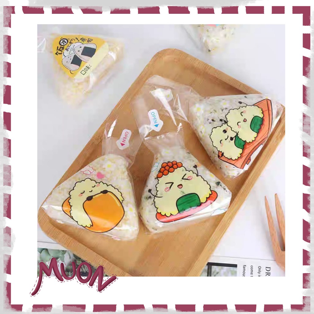 Jual Plastik Onigiri Wrapper Nasi Onigiri Segitiga Gambar Lucu Isi 50 ...