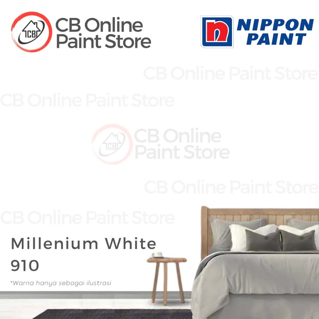 Jual CAT TEMBOK NIPPON PAINT - MILLENIUM WHITE 910 - LITER | Shopee ...
