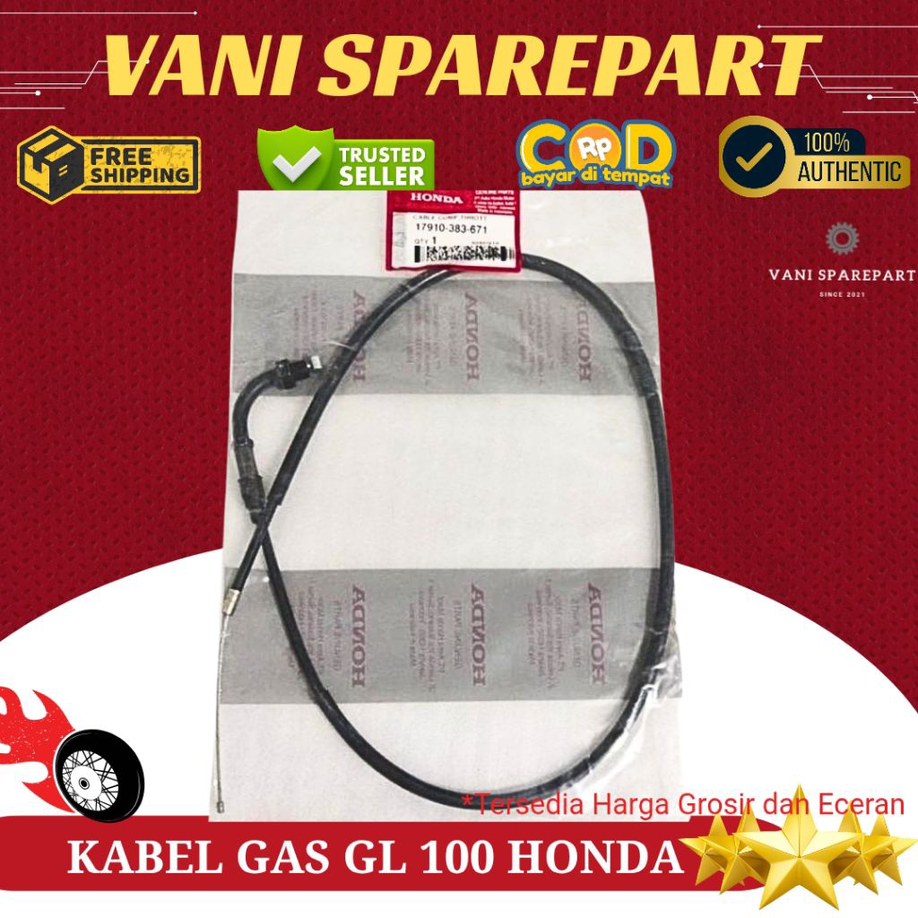 Jual Kabel Cable Tali Gas Throttle GL100 GL 100 CB 100 CB100 ORI HONDA ...