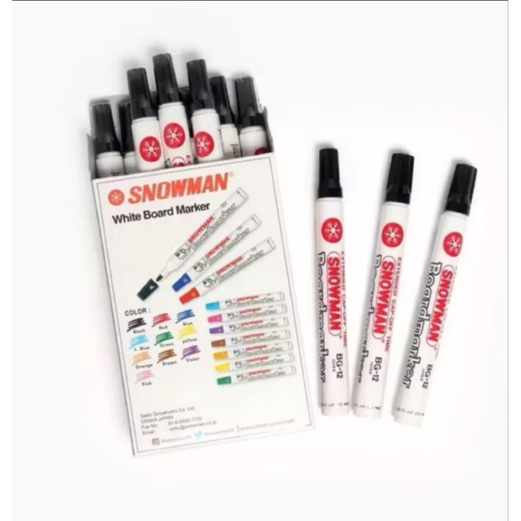 Jual 6 PCS SPIDOL WHITEBOARD SNOWMAN ( SPIDOL BISA DIHAPUS ) | Shopee ...