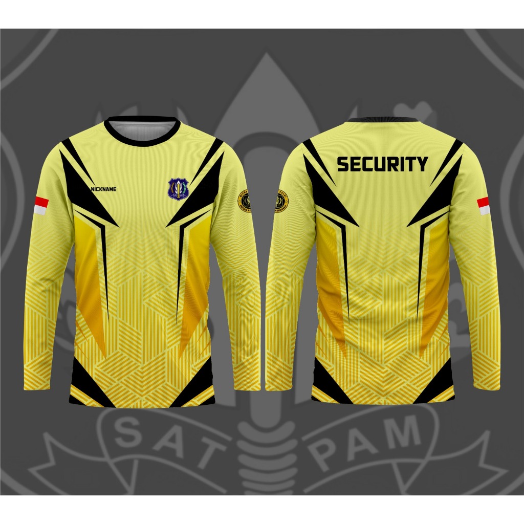 Jual JERSEY SATPAM TERBARU /JERSEY KAOS SECURITY HITAM /SERAGAM SATPAM ...