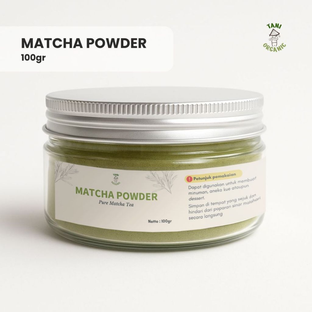 Jual Tani Organic Matcha Powder Organik Premium 100 gram – Bubuk Teh ...