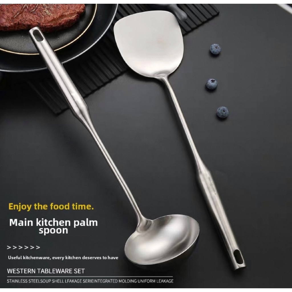 Jual Spatula Masak Sendok Goreng Sodet Stainless Tebal 4mm Sutil Dapur ...