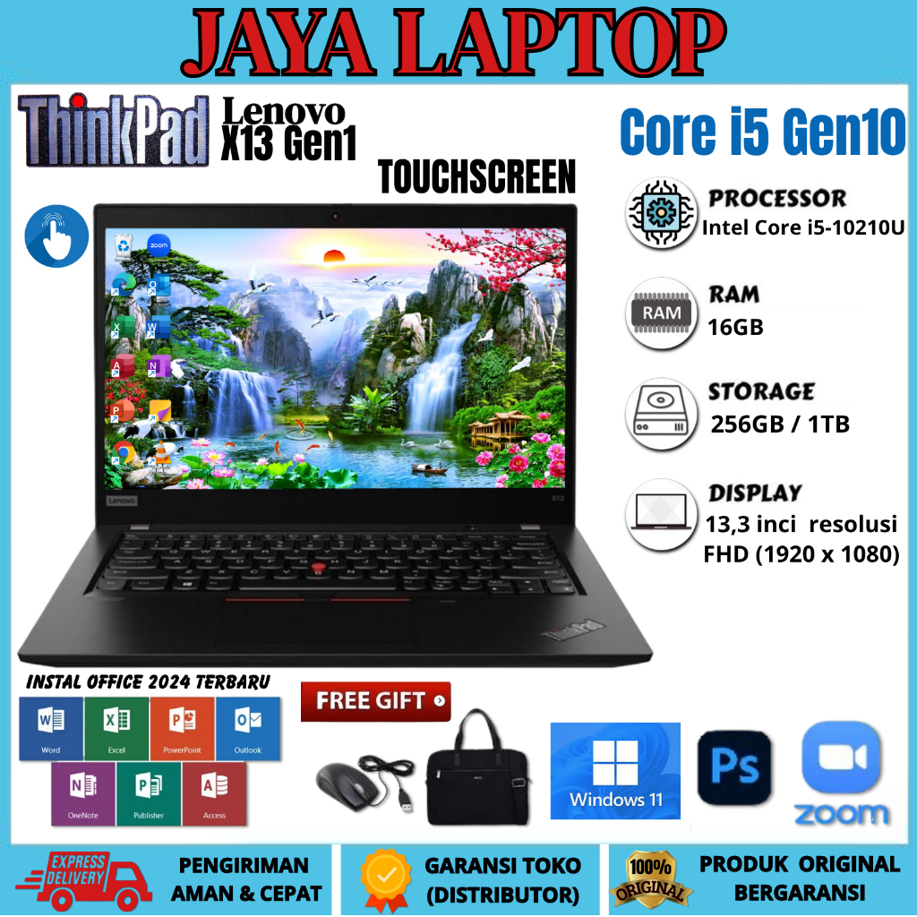 Jual LAPTOP LENOVO THINKPAD X13 GEN2 i5 11th RAM 16GB/1TB Iris FHD 14 ...