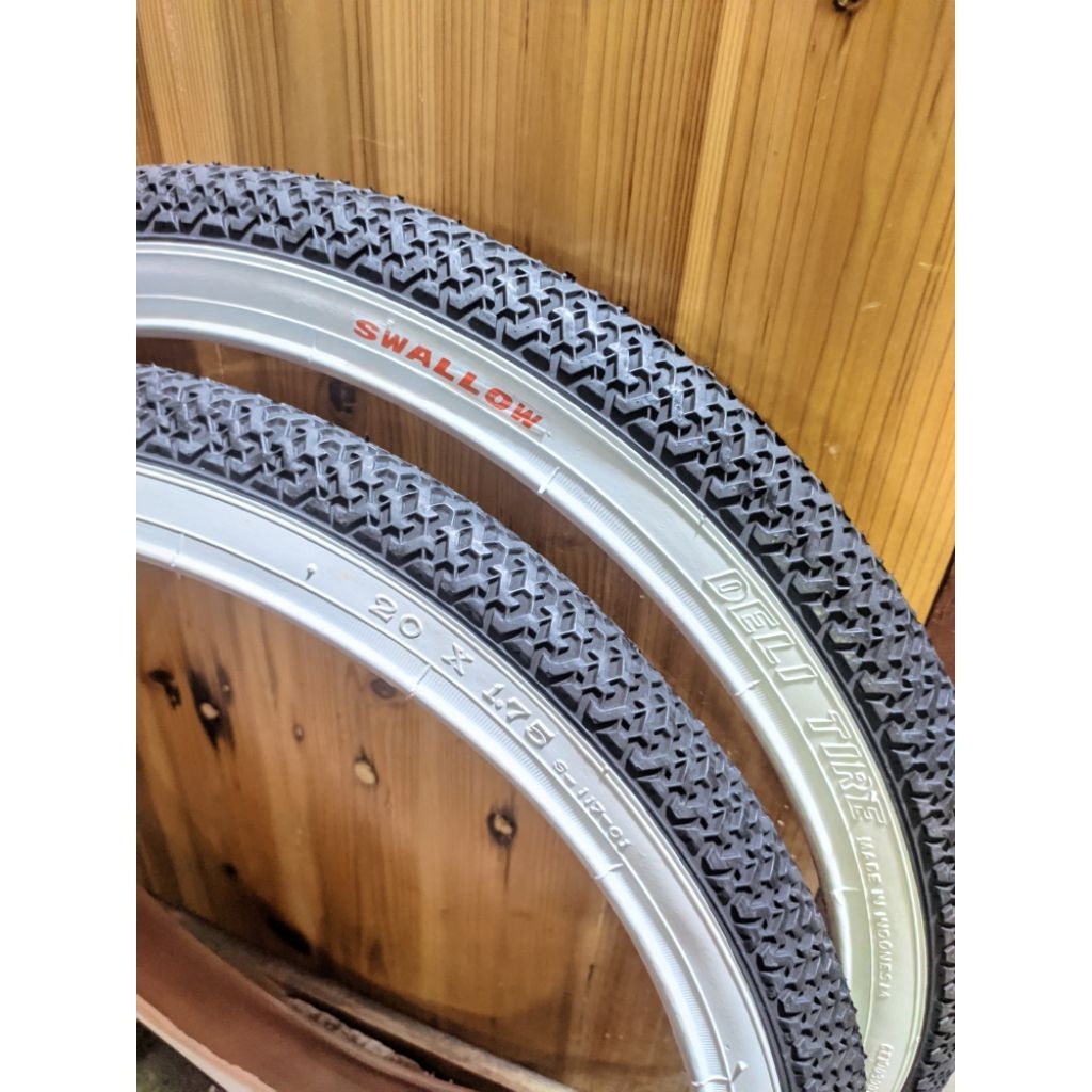 Jual ban luar sepeda ukuran 20x1,75 swallow warna hitam list putih ...