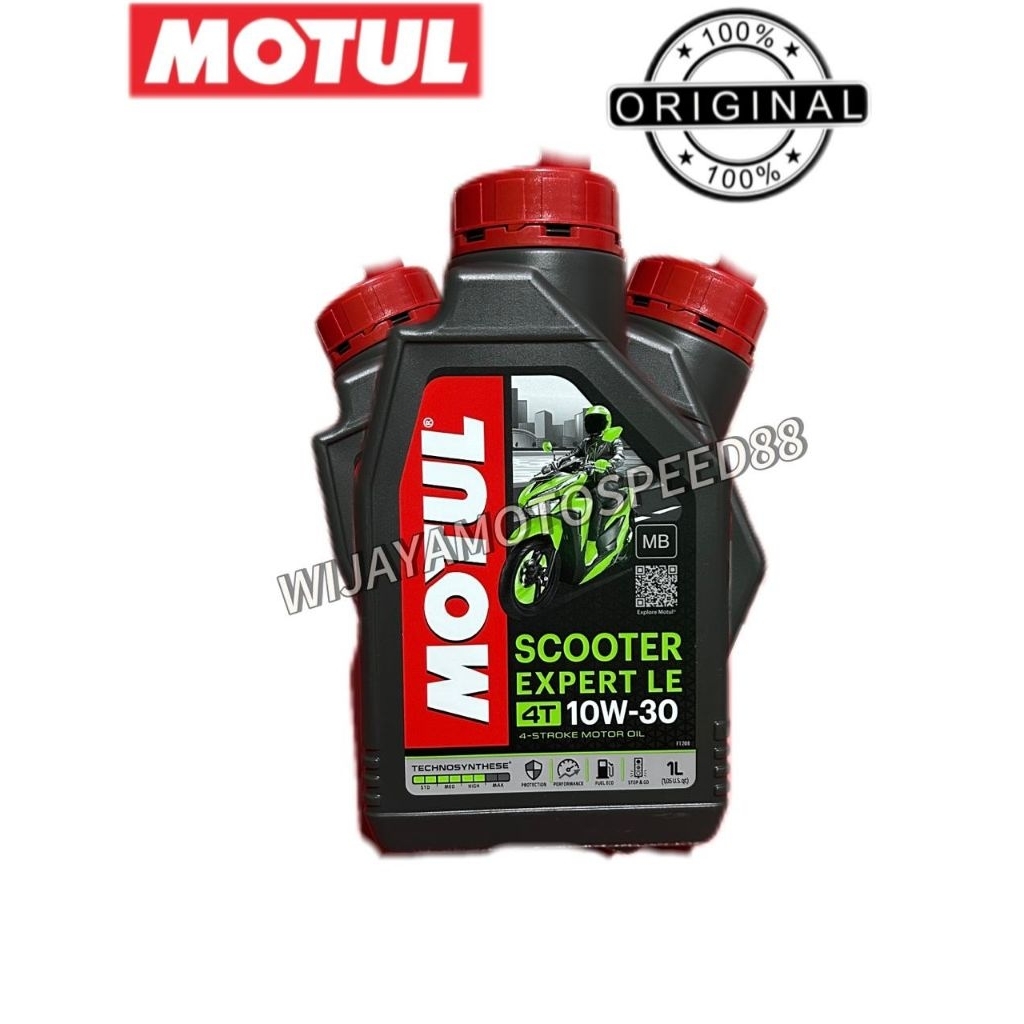 Jual OLI MESIN MOTUL SCOOTER EXPERT LE 4T 1L SAE 10W30 untuk matic original | Shopee Indonesia