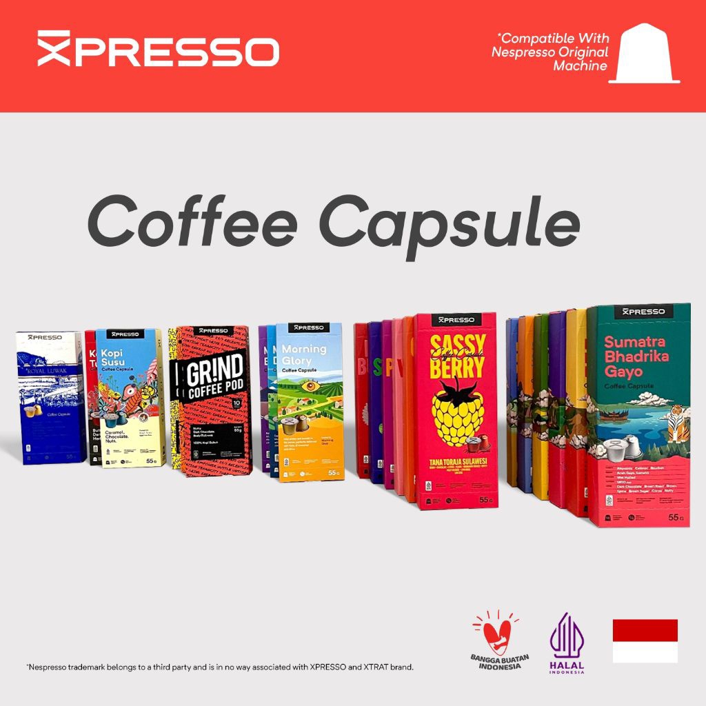 Jual XPRESSO Kopi Kapsul Series Coffee Capsules Pods Nespresso | Shopee ...
