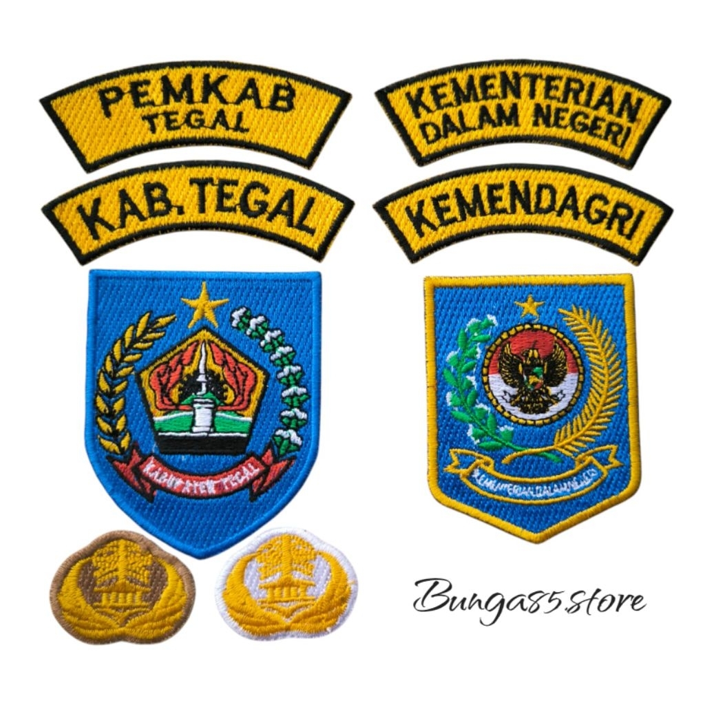 Jual BORDIR ATRIBUT PERLENGKAPAN INSTANSI ASN PNS KORPRI KEMENDAGRI ...