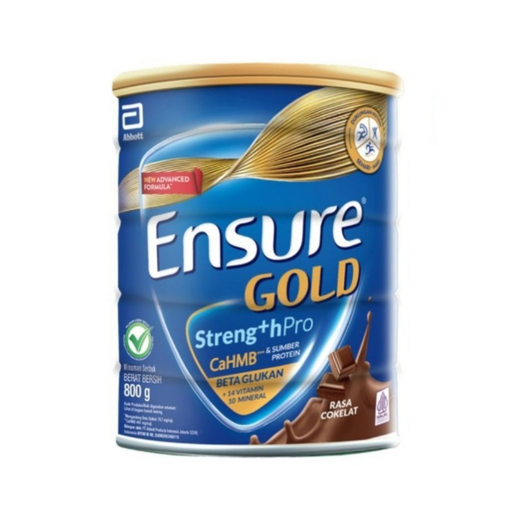 Jual NEW ADVANCED FORMULA! Ensure Gold Streng+hPro Rasa Coklat 800 gram ...