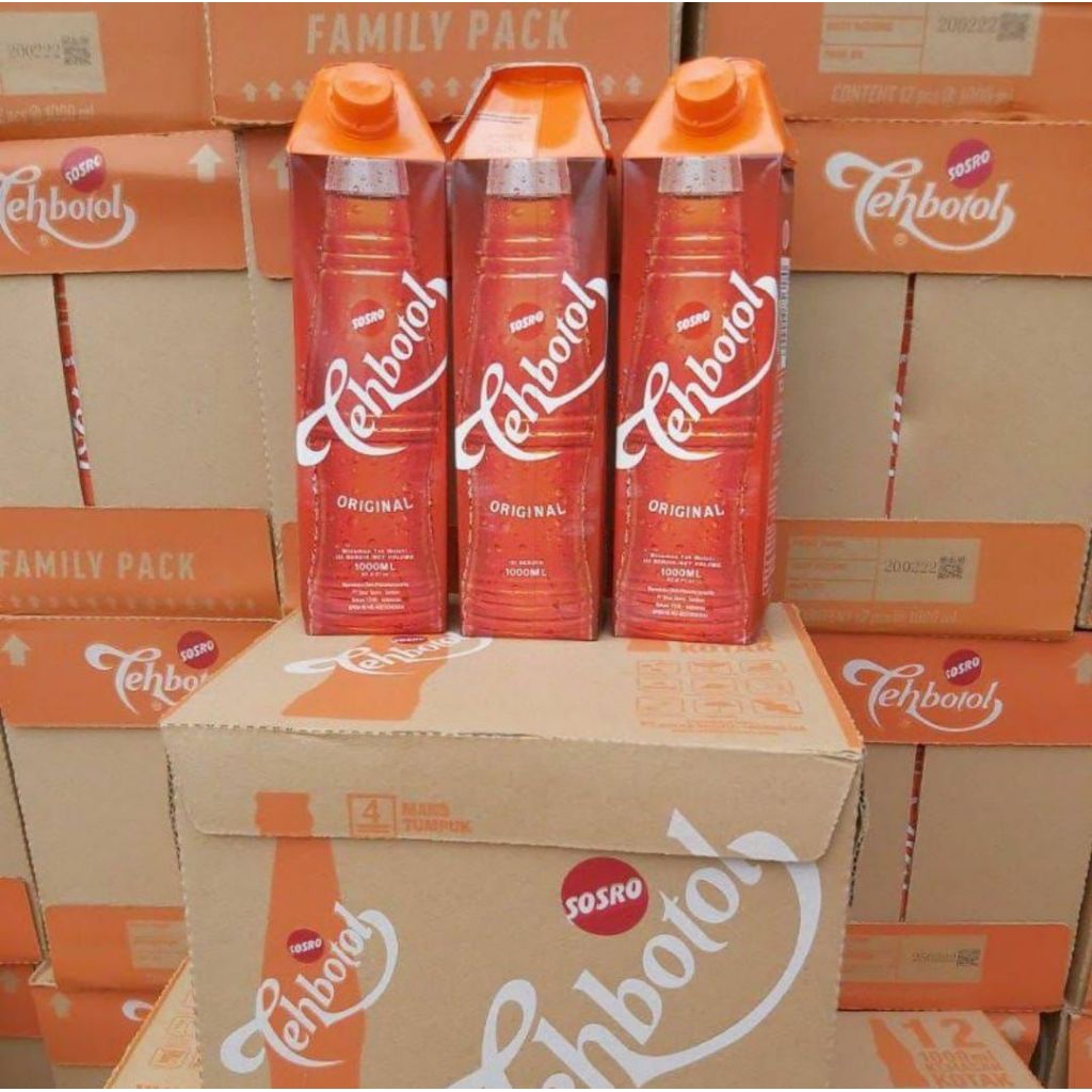 Jual TEH BOTOL SOSRO 1L 1 DUS ISI 12PCS | Shopee Indonesia