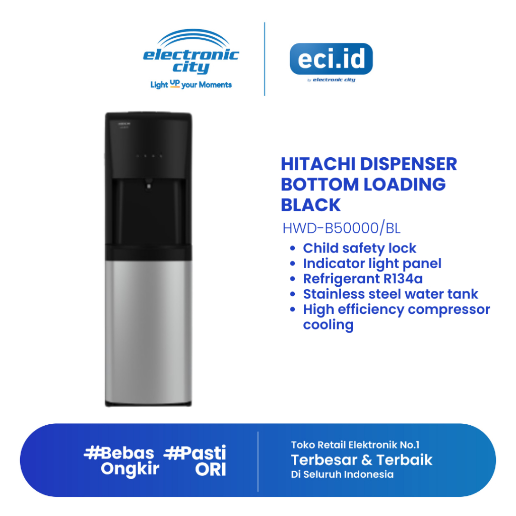 Jual Hitachi Water Dispenser Black - HWD-B50000/BL | Shopee Indonesia