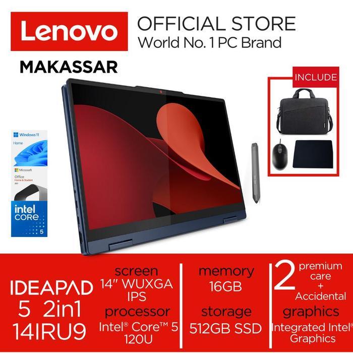 Jual Lenovo IdeaPad 5i 5 2in1 14IRU9 Intel Core 5 RAM 16GB SSD 512GB ...