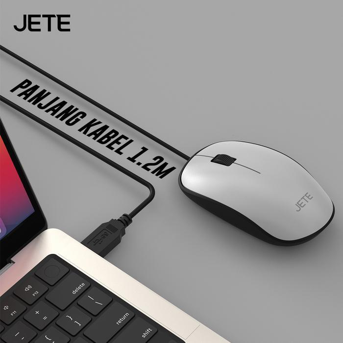 Jual JETE MO201 | Mouse Kabel 1200 DPI Optical Technology - Garansi 2 ...