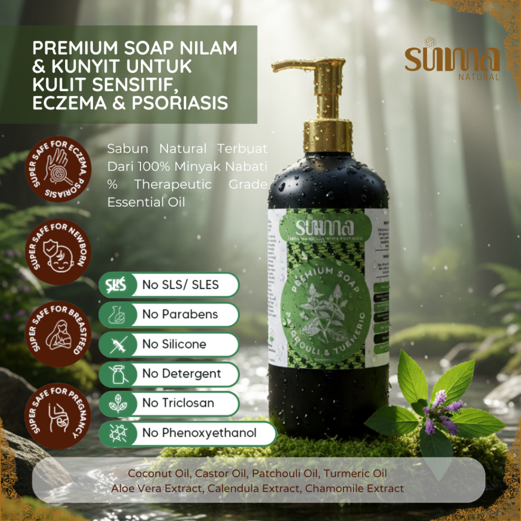Jual Suma Natural Premium Soap Patchouli | Sabun Natural Kulit Sensitif ...