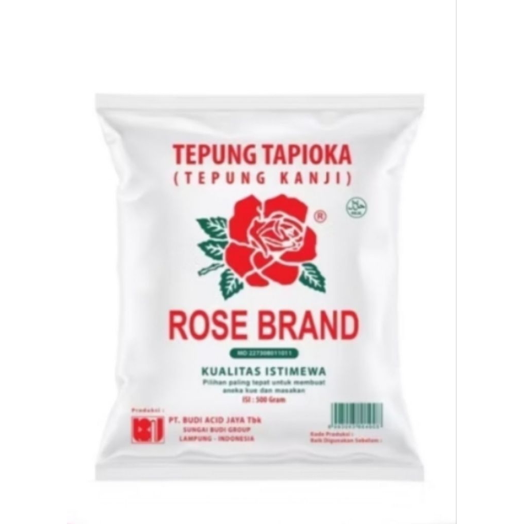 Jual tepung tapioka kanji rose brand kemasan 500g isi 10pcs | Shopee ...