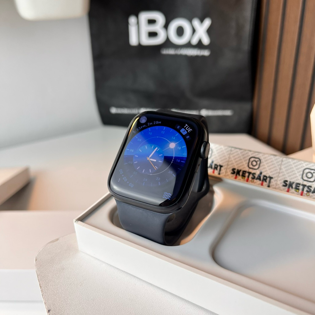 Jual Apple Watch Series 8 45mm iBox Black iwatch Battery Health 100% ...