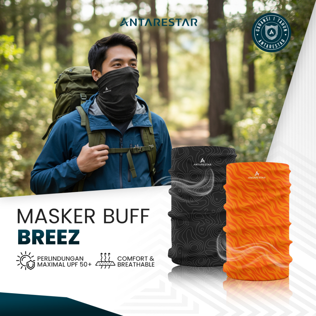 Jual ANTARESTAR Official - Buff Breez Pelindung Wajah UV UPF50+ Masker ...
