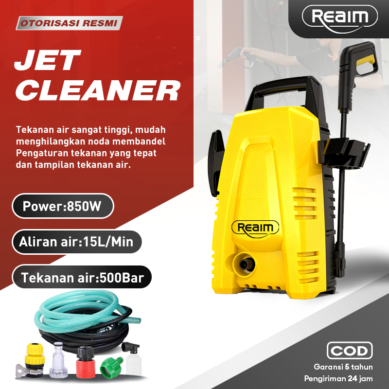 Jual Reaim 850W Jet Cleaner 500Bar Mesin Cuci Motor Jet Cleaner Mesin ...