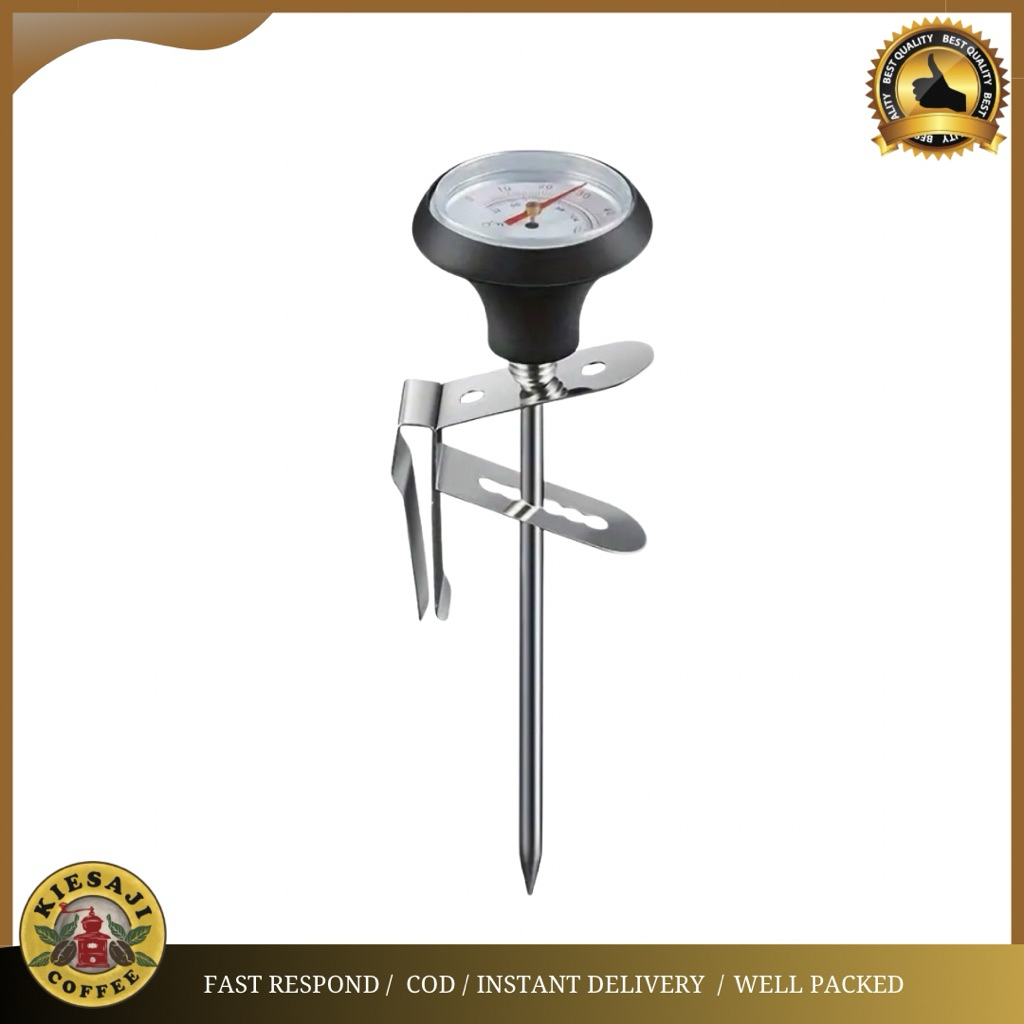 Jual Termometer Analog Kopi Coffee Barista Thermometer with Clip Alat ...