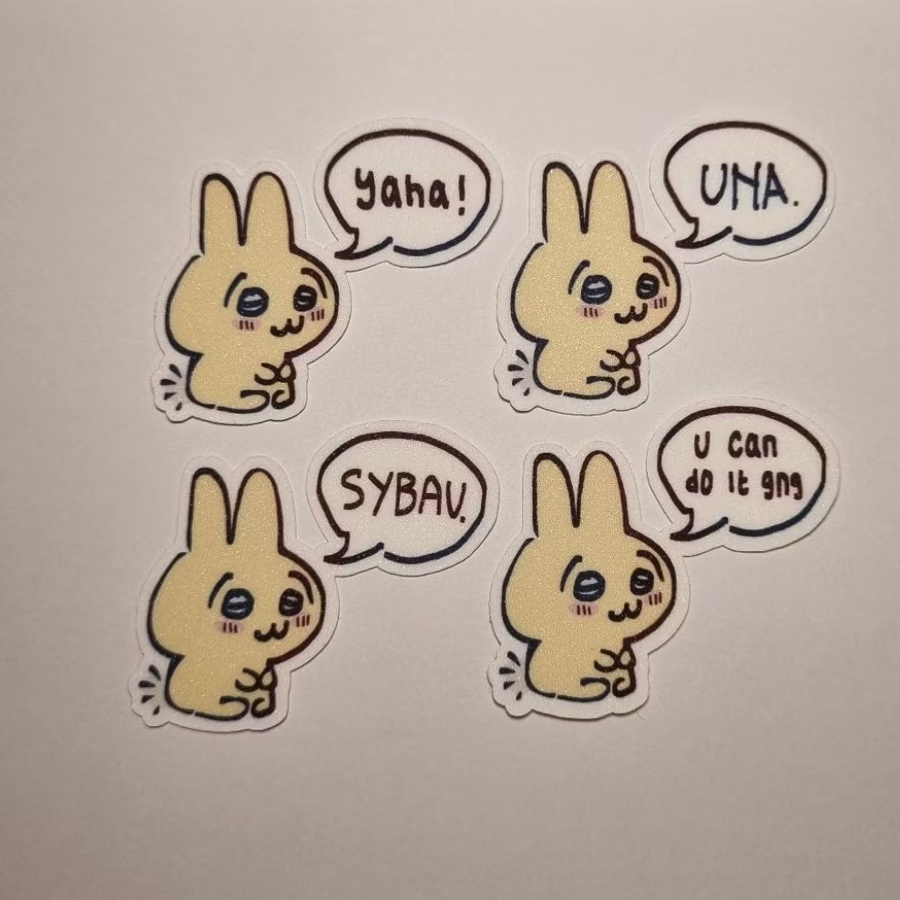 Jual [ CHIIKAWA ] Usagis wise words fanmerch glitter stickers ~ VYOREii ...