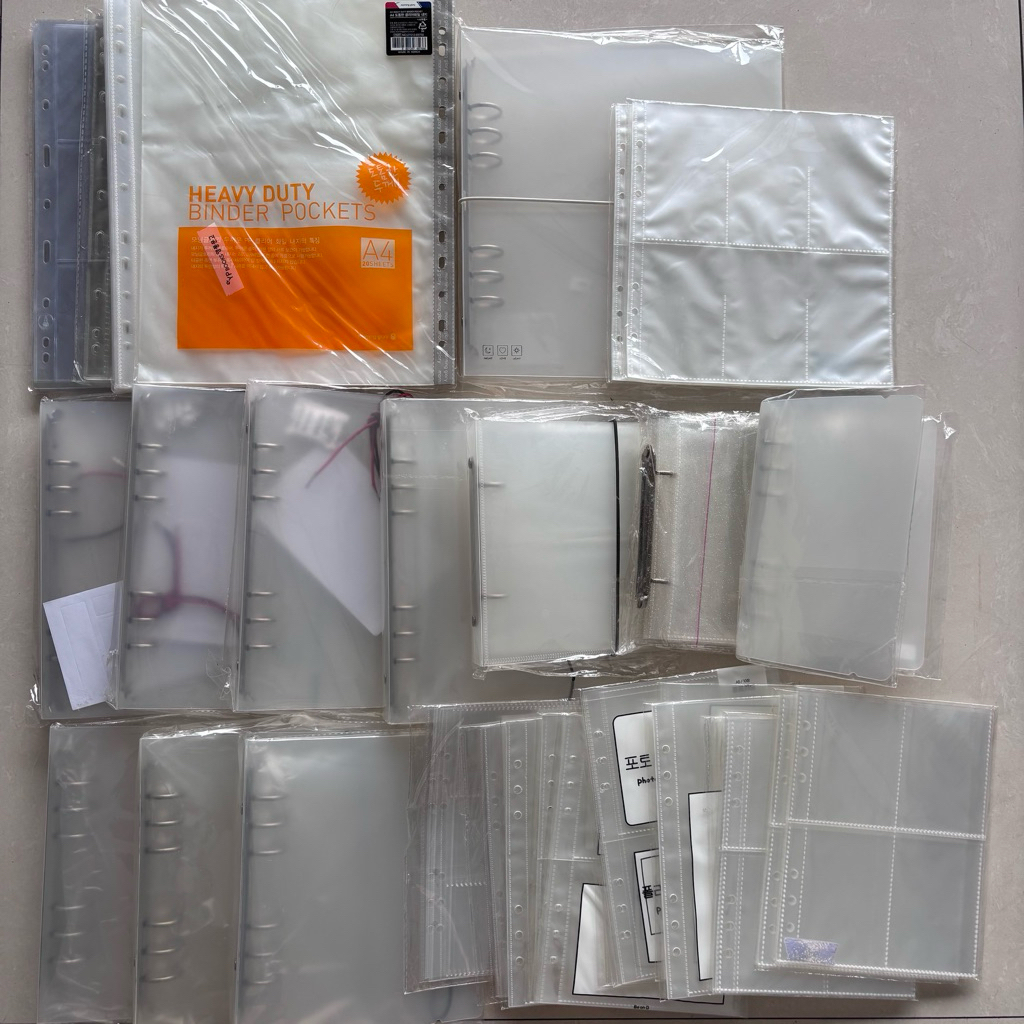 Jual [READY] Binder Sleeve Photocard Postcard Poster Koleksi Polos 1P ...