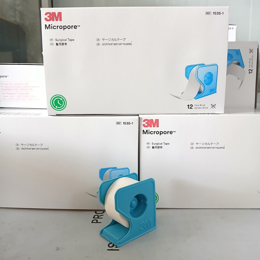 Jual Micropore 3M/ Plester Roll Luka 3M 1 inch (PerBOX) | Shopee Indonesia
