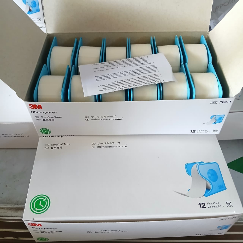 Jual Micropore 3M/ Plester Roll/ Plester Luka 3M 1 inch (PerBOX ...
