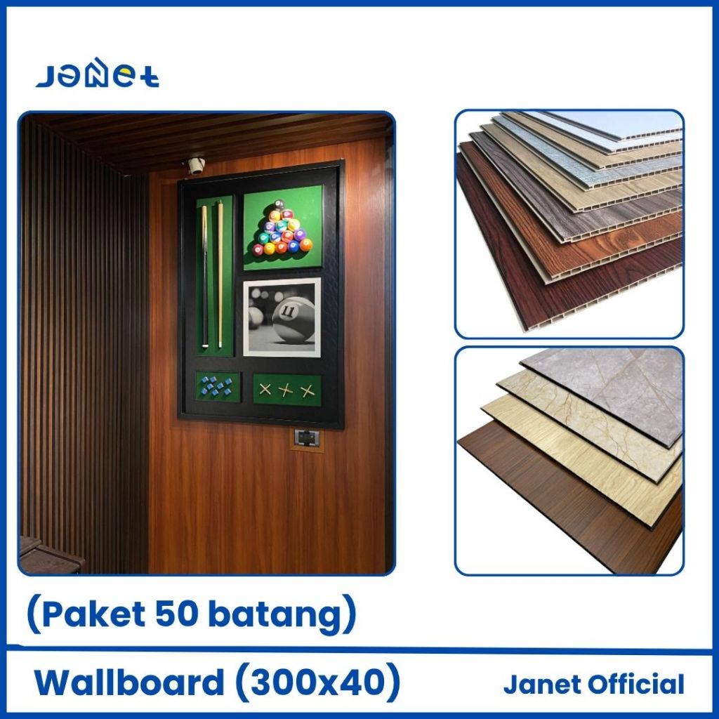 Jual [Paket 50 Batang] Wallboard Dinding Pvc | Wallboard WPC | PVC ...