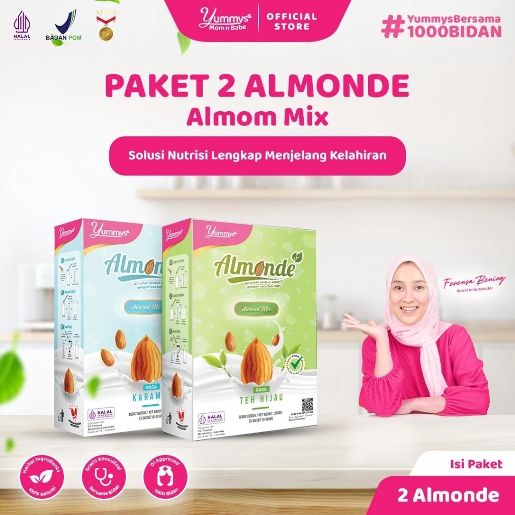 Jual Yummys Almonde 2Box Susu Almond Ibu Hamil Original - Promil ...