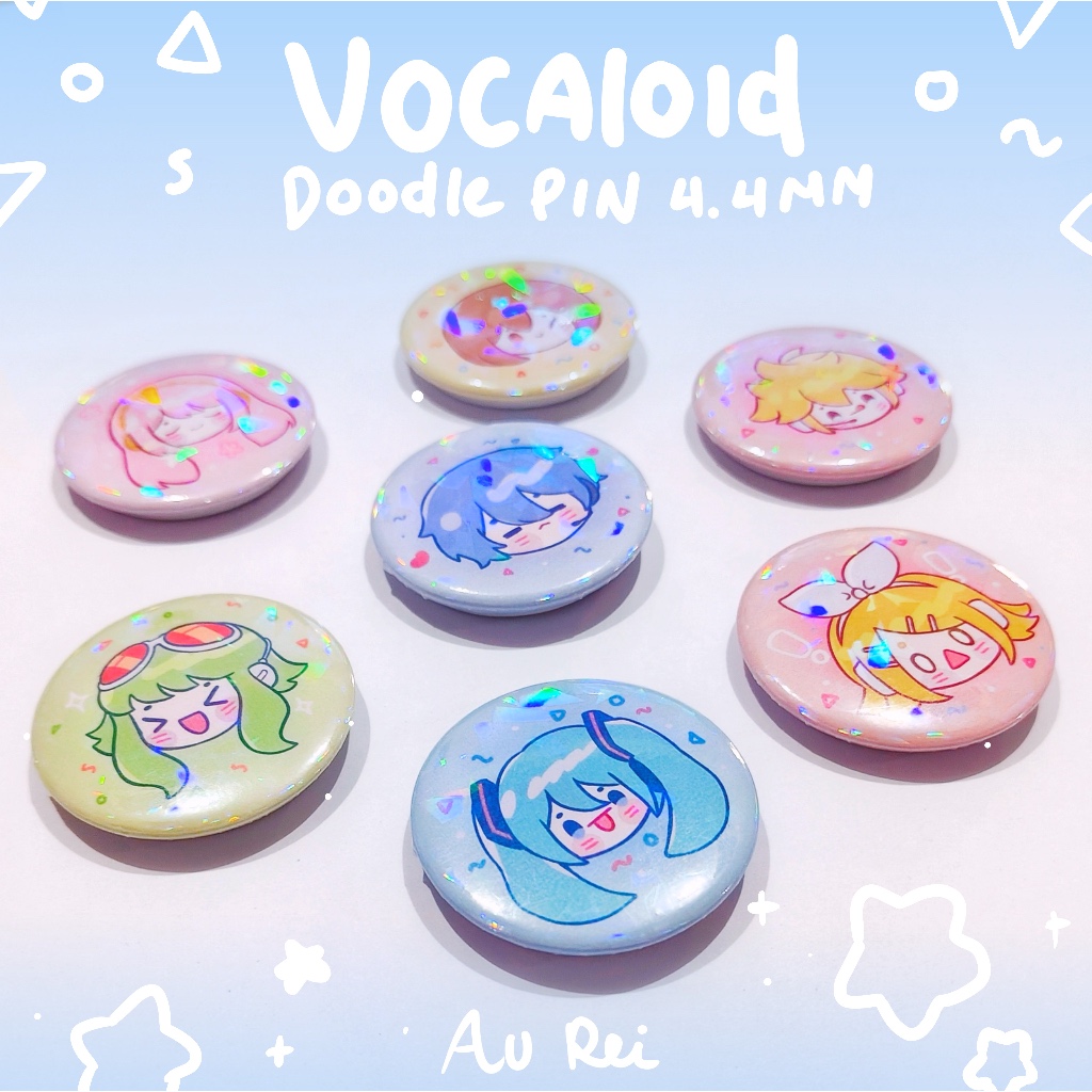 Jual Vocaloid doodle pin | miku kaito gumi len rin luka | holo ...