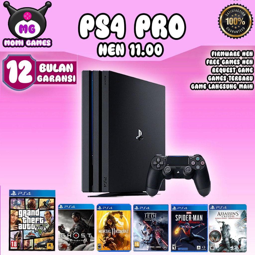 Jual PS4 PS 4 FW 11 00 Pro Free Games Exclusive PS4 Hen 11 Garansi ...