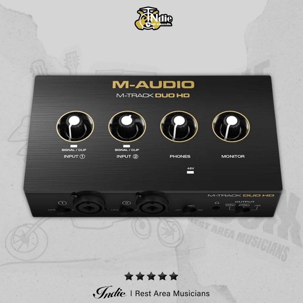 Jual M Audio M track Duo HD Audio Interface Soundcard USB | Shopee ...