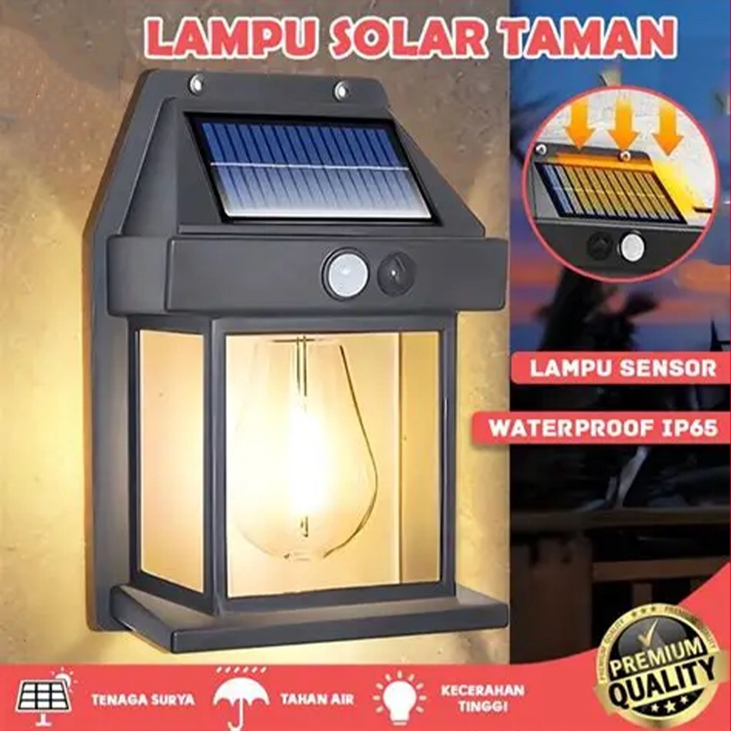 Jual Lampu Taman Tenaga Surya LED, Lampu Dinding Solar Outdoor dengan ...