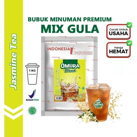 Jual Indonesia Powder Rasa Jasmine Tea 1KG / Teh Melati Merk OMURA ...
