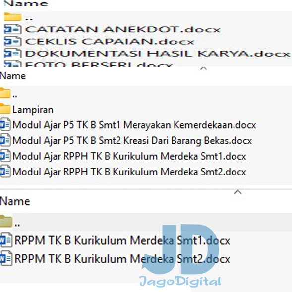 Jual Perangkat Ajar Guru PAUD TK A / TK B Kurikulum Merdeka dan K13 ...