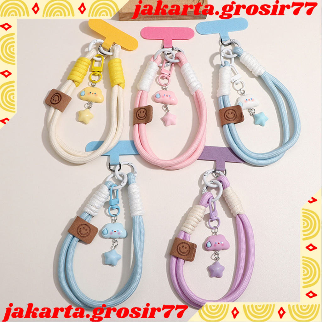 Jual JG GH715 Gantungan Tali HP Liontin Rantai Bintang Awan Kartun Lucu ...