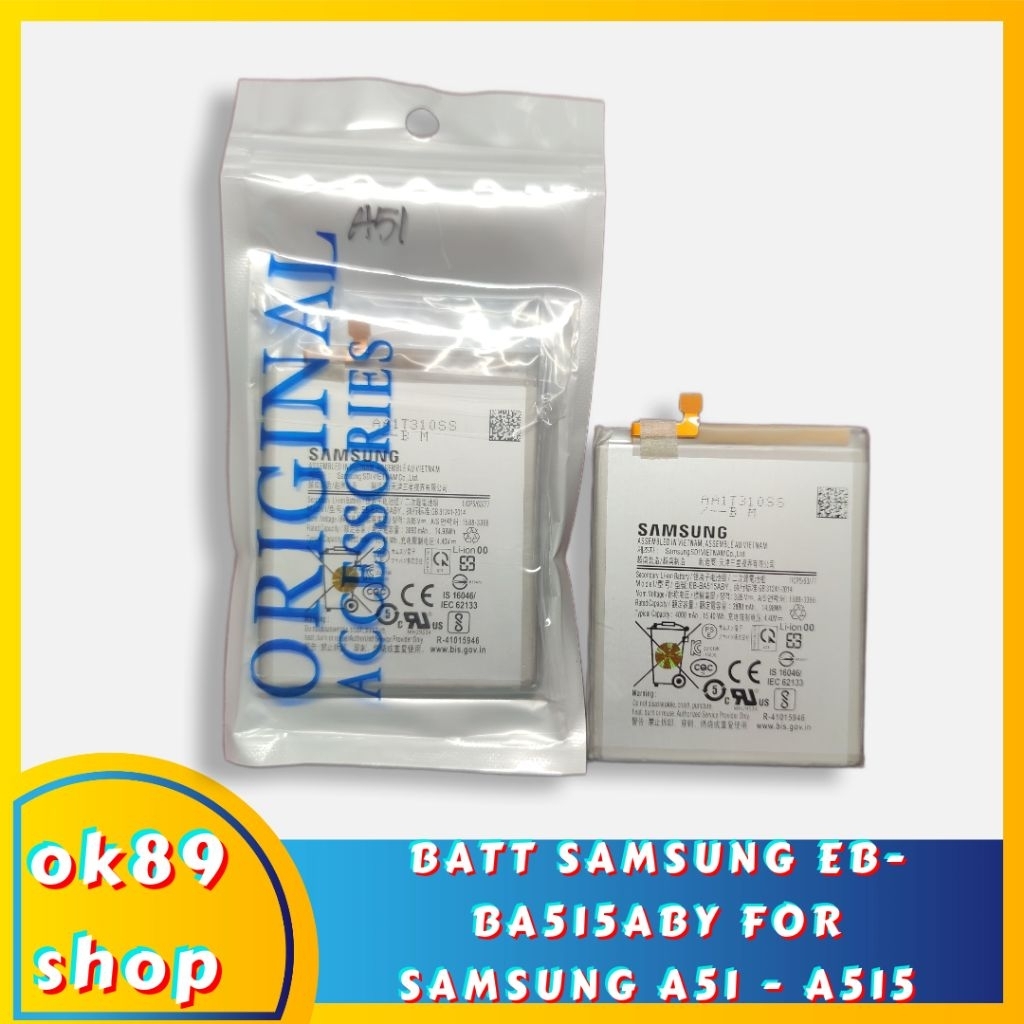 Jual Baterai Batrai Battery SAMSUNG EB-BA515ABU For Galaxy A51 - A515 ...