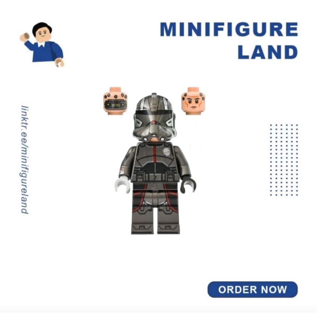 Jual Lego Star Wars Clone ARC Trooper Corporal Echo, Experimental Unit ...