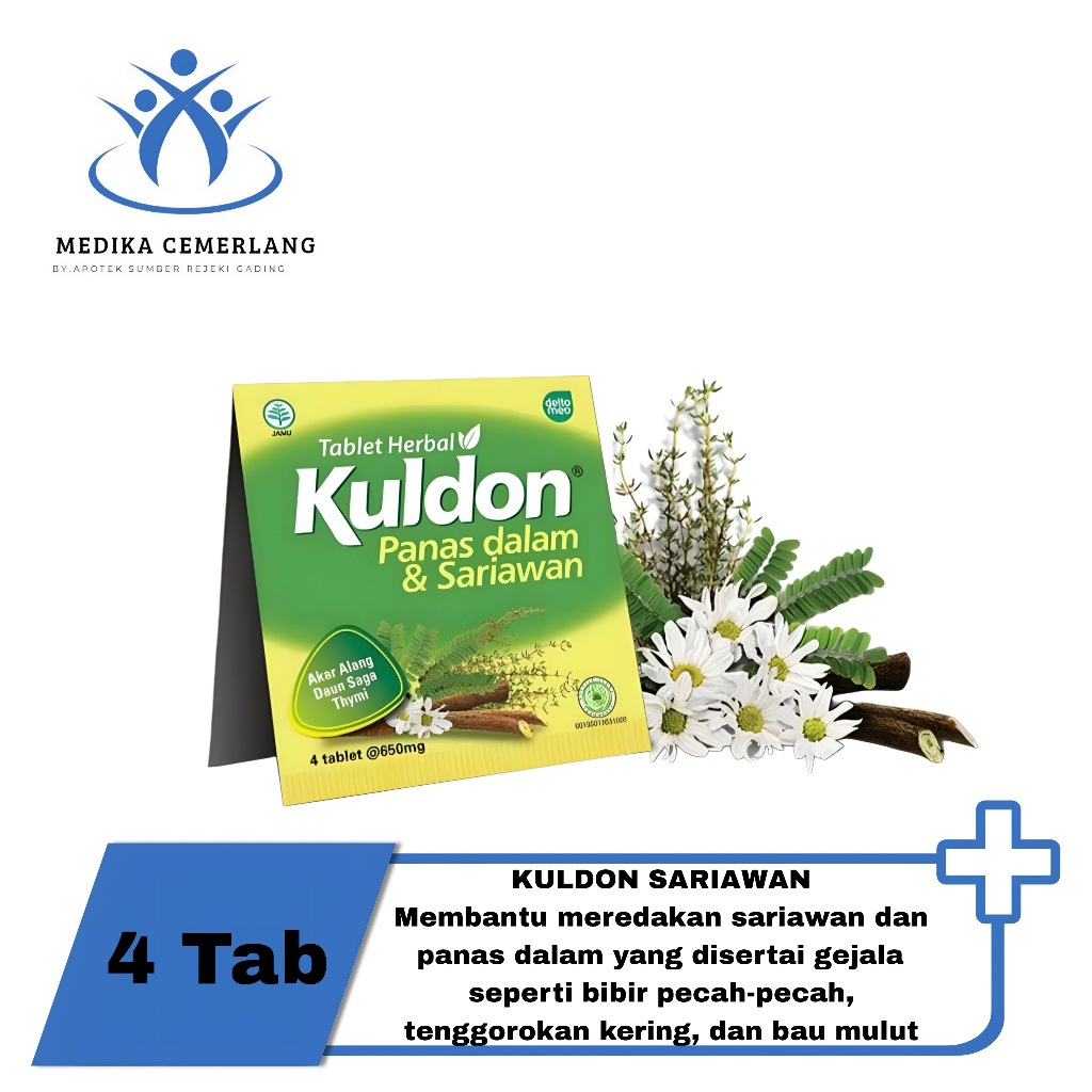 Jual Kuldon Strip 4 Tablet - Obat Panas Dalam dan Sariawan | Shopee ...