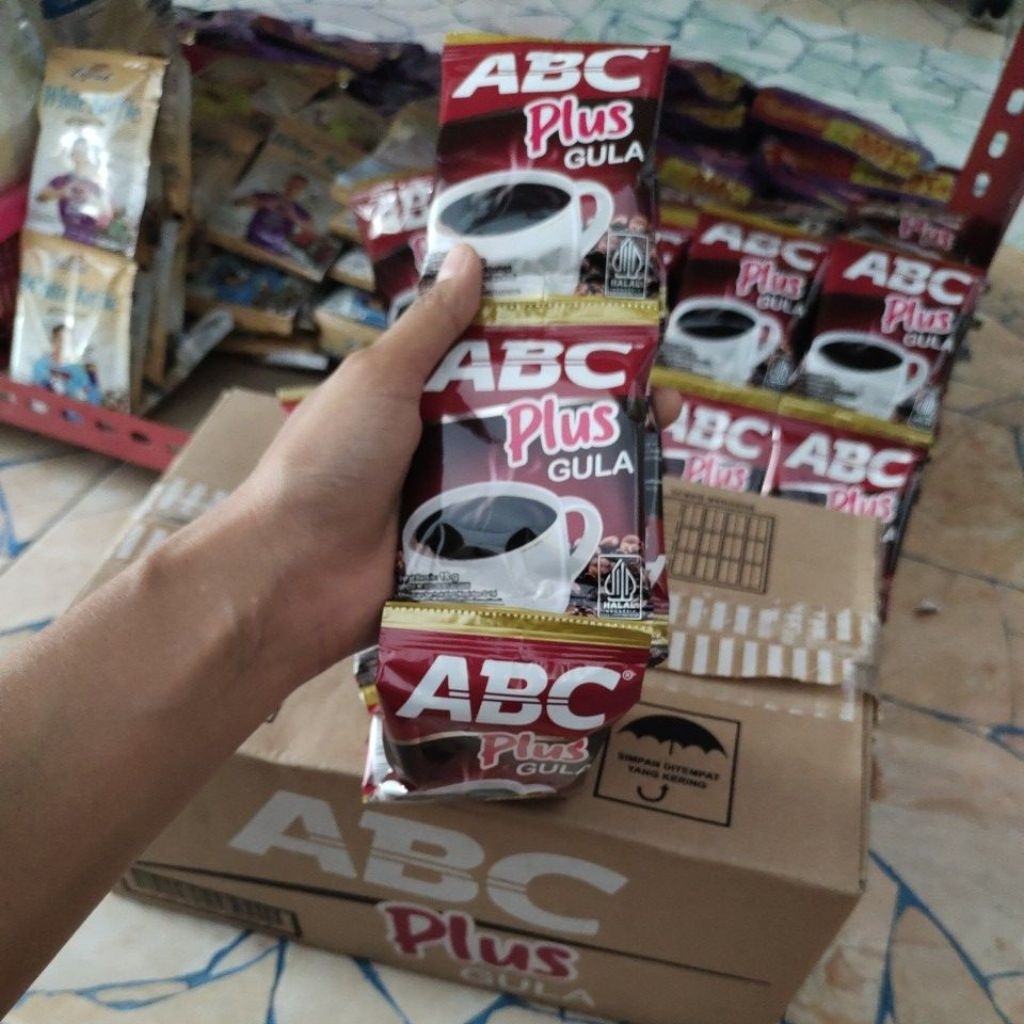 Jual Kopi ABC Plus Gula – 1 Renteng (10 Sachet x 18gr) | Shopee Indonesia