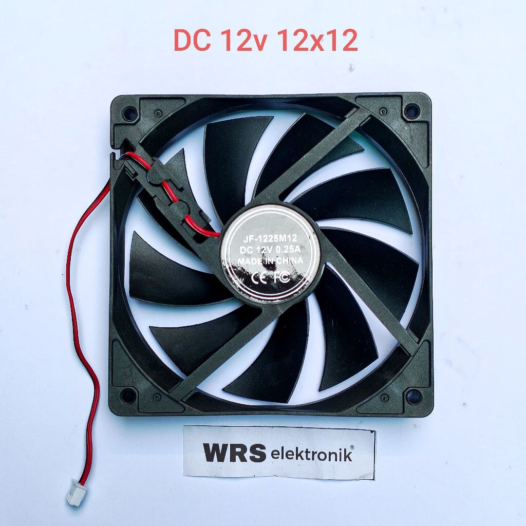 Jual Kipas fan DC 12v 12cm kipas power 12cm x 12cm tebal 24mm | Shopee ...