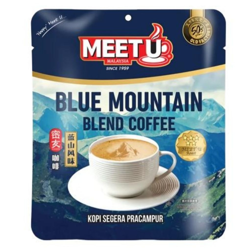 Jual Meet U Blue Mountain Blend Coffee Isi 10 Stik (10 x 16 Gr ...