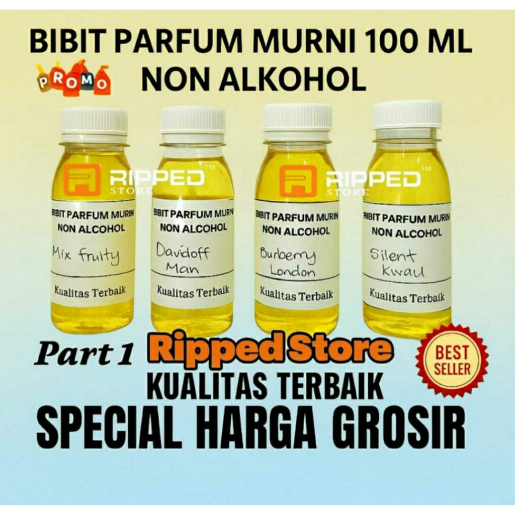 Jual Bibit Parfum Murni Tanpa Alkohol Refill 100ml Termurah | Shopee ...