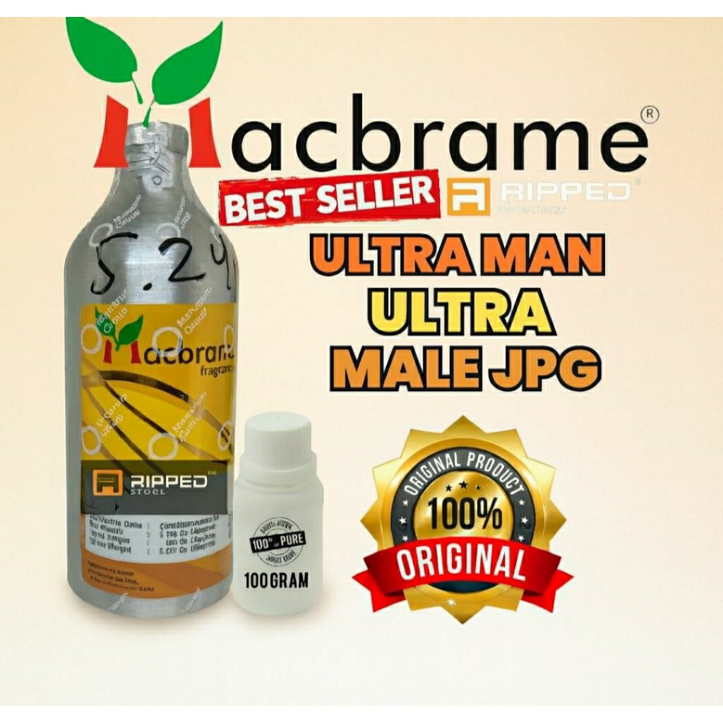 Jual (100ML) BIBIT PARFUM MURNI ULTRAMAN ULTRA MALE JPG BY MACBRAME ...