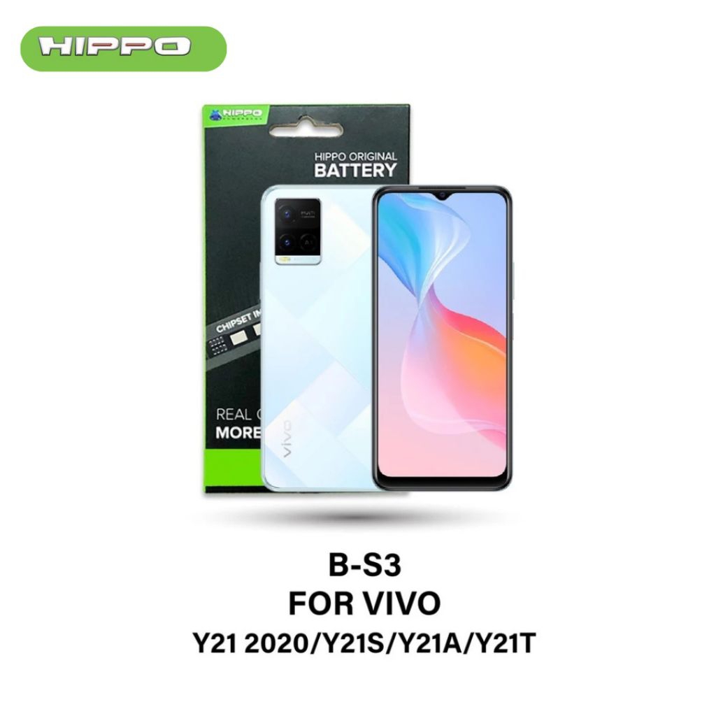 Jual Hippo Baterai VIVO B-S3 Y21 2020 / Y21S / Y21A / Y21T 5000mAh ...